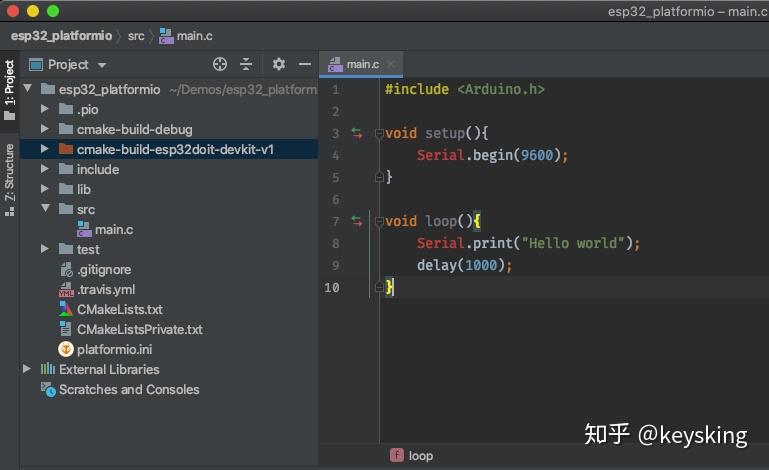 用clion自带的platformIO和开发esp32!!! - 知乎
