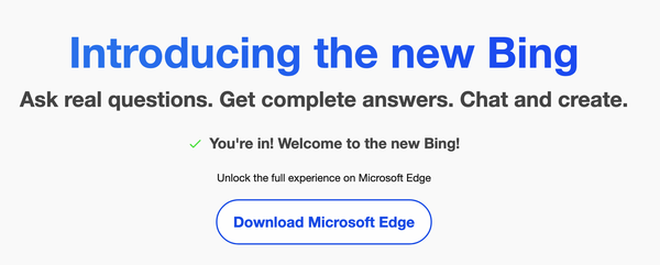 微软 New Bing 秒过方法，之前等了一个月了还没有收到邀请 - 知乎