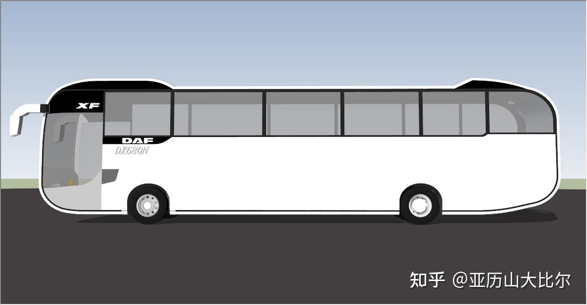DAF XF·DX680N（前置发动机版）豪华大客车精心设计#客车世界# - 知乎