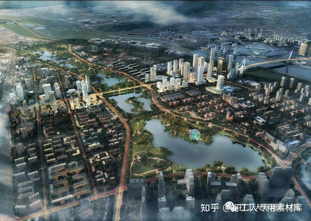 12套滨水核心区城市设计鸟瞰效果图PSD源文件（7.2G） - 知乎