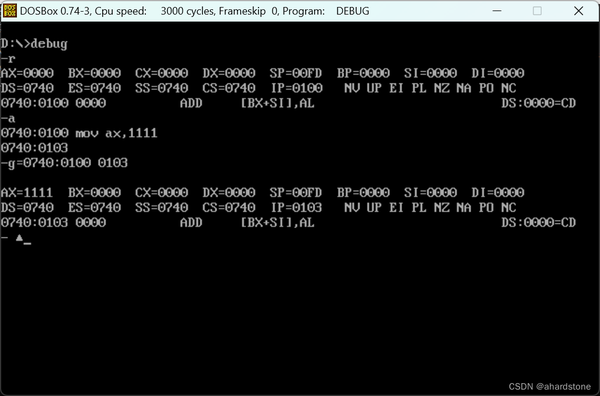 Dos的debug工具的简单使用(2023.9.7) - 知乎