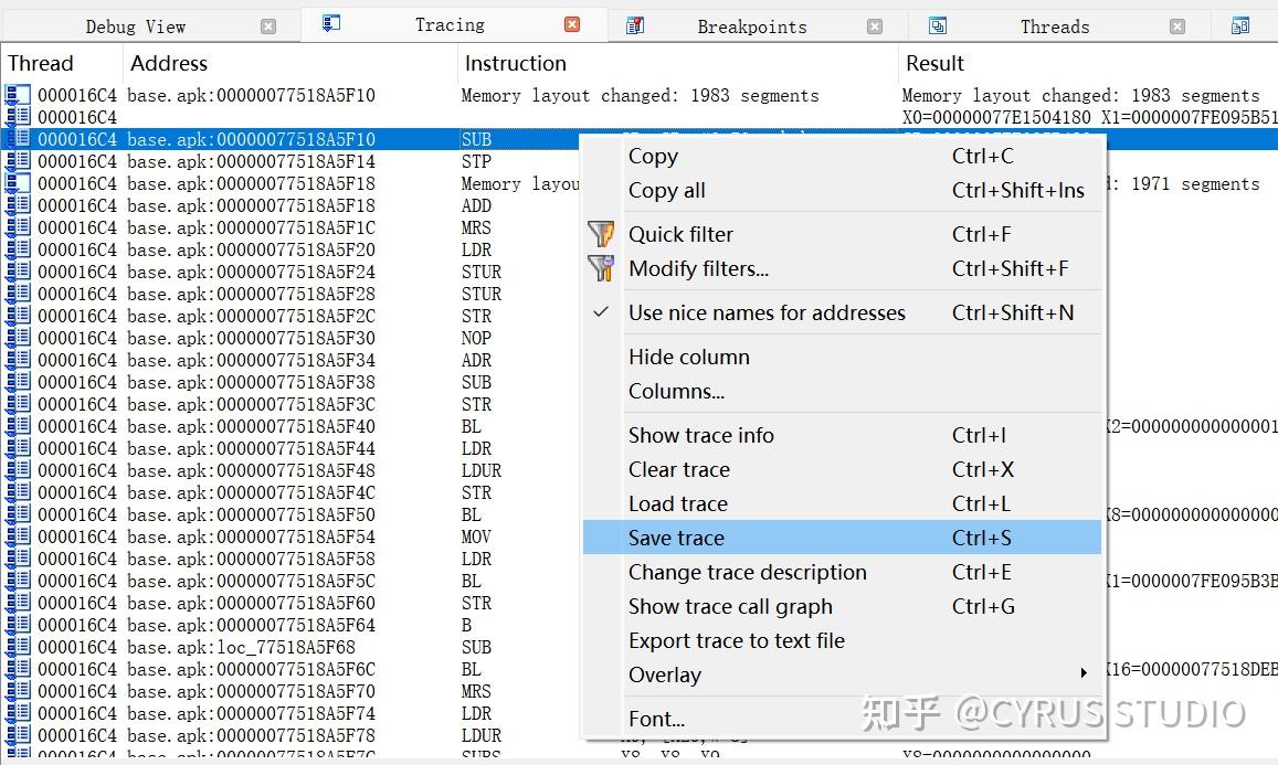 使用 IDA Tracing 动态跟踪 JNI 方法执行过程 - 知乎