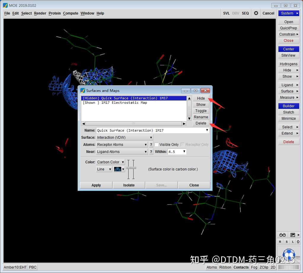 计算机辅助药物设计的基础操作（MOE） - 知乎