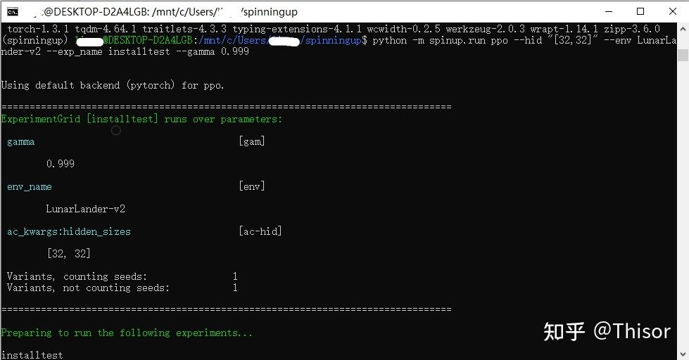 [强化学习] 一步步教你如何在Windows 10上运行OpenAI Spinning Up - 知乎