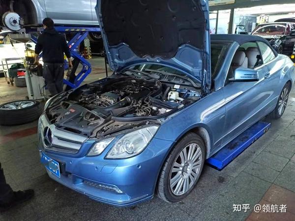 深圳奔驰保养：奔驰E260敞篷轿跑车维修保养更换机油三滤 - 知乎