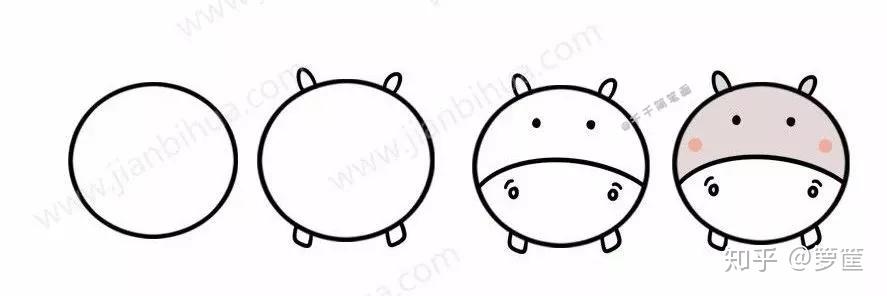 100多种超萌漫简笔小动物头像画法，值得收藏临摹！ - 知乎