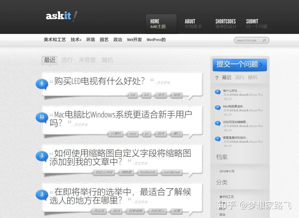 5款经典的WORDPRESS问答类主题模板推荐 - 知乎