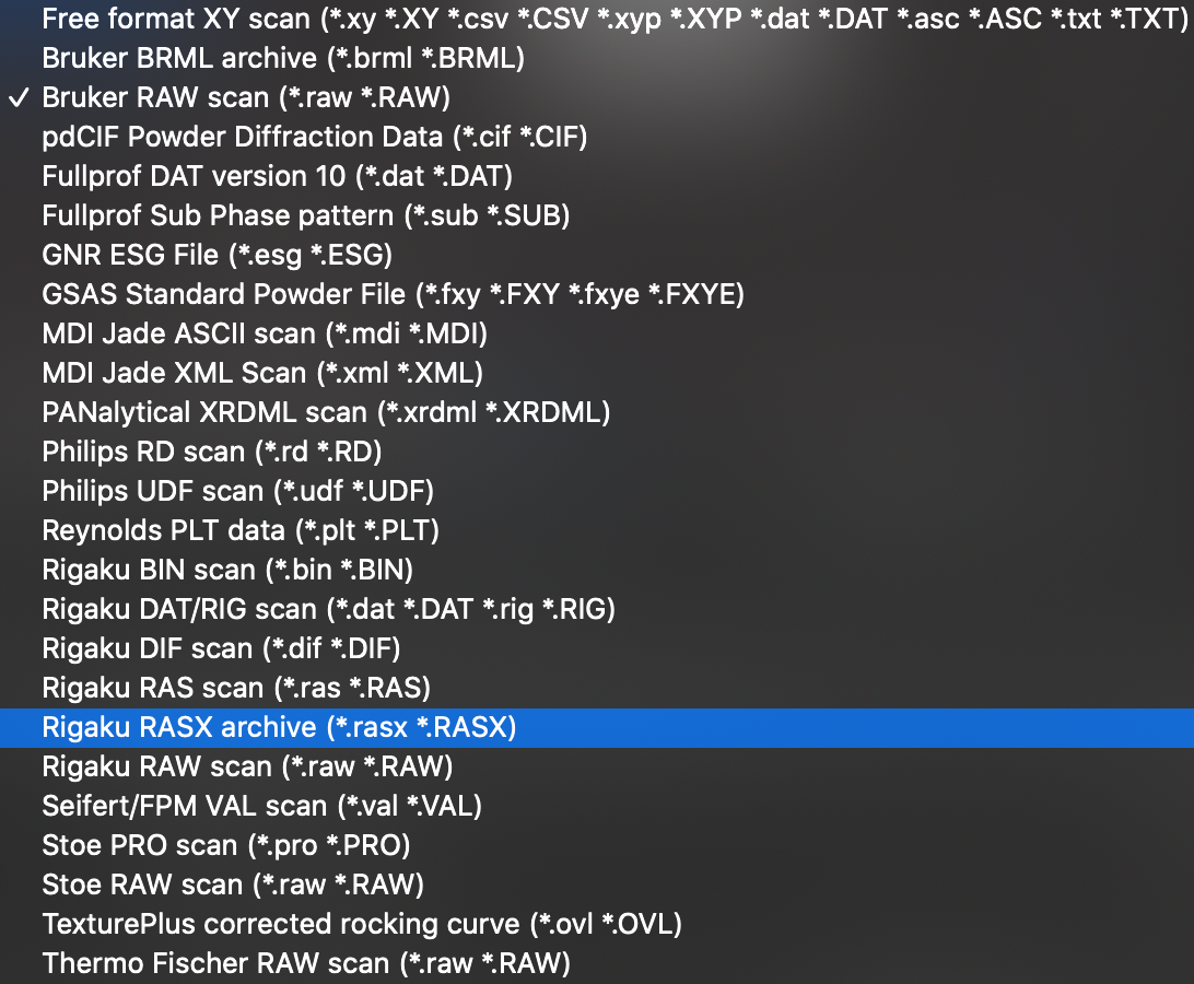 XRD处理软件-Profex使用说明（MAC可用） - 知乎