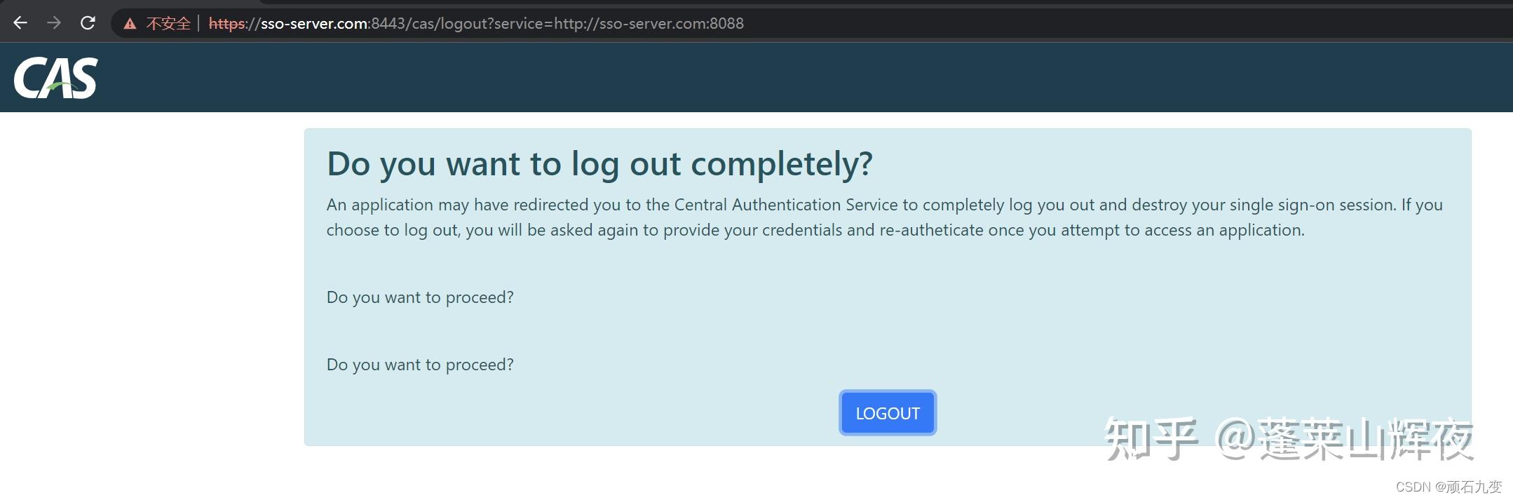 Spring Security + CAS 单点登录示例（单点退出） - 知乎