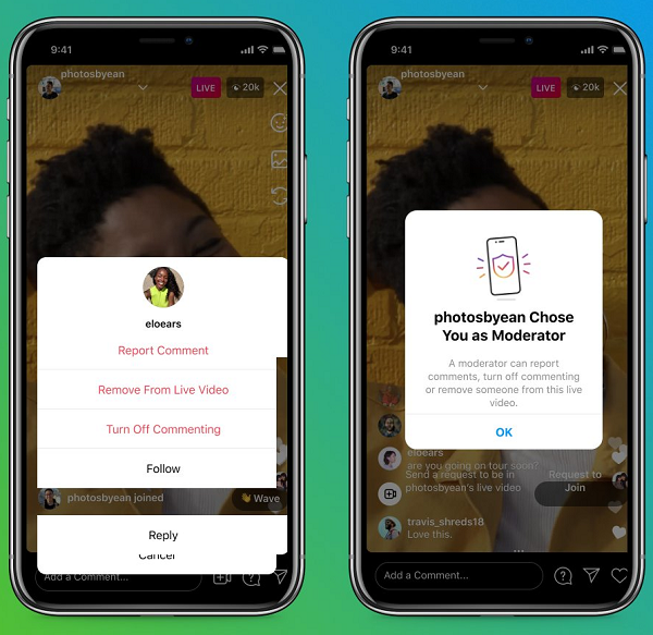 Instagram 为 IG 直播推出新版主选项 - 知乎