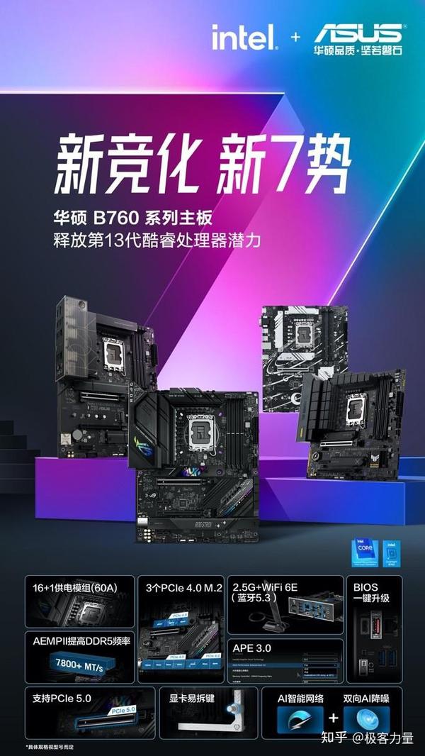 新竞化 华硕B760、Z790系列主板傲世登场 - 知乎