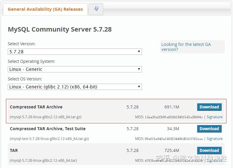 linux安装mysql - 知乎