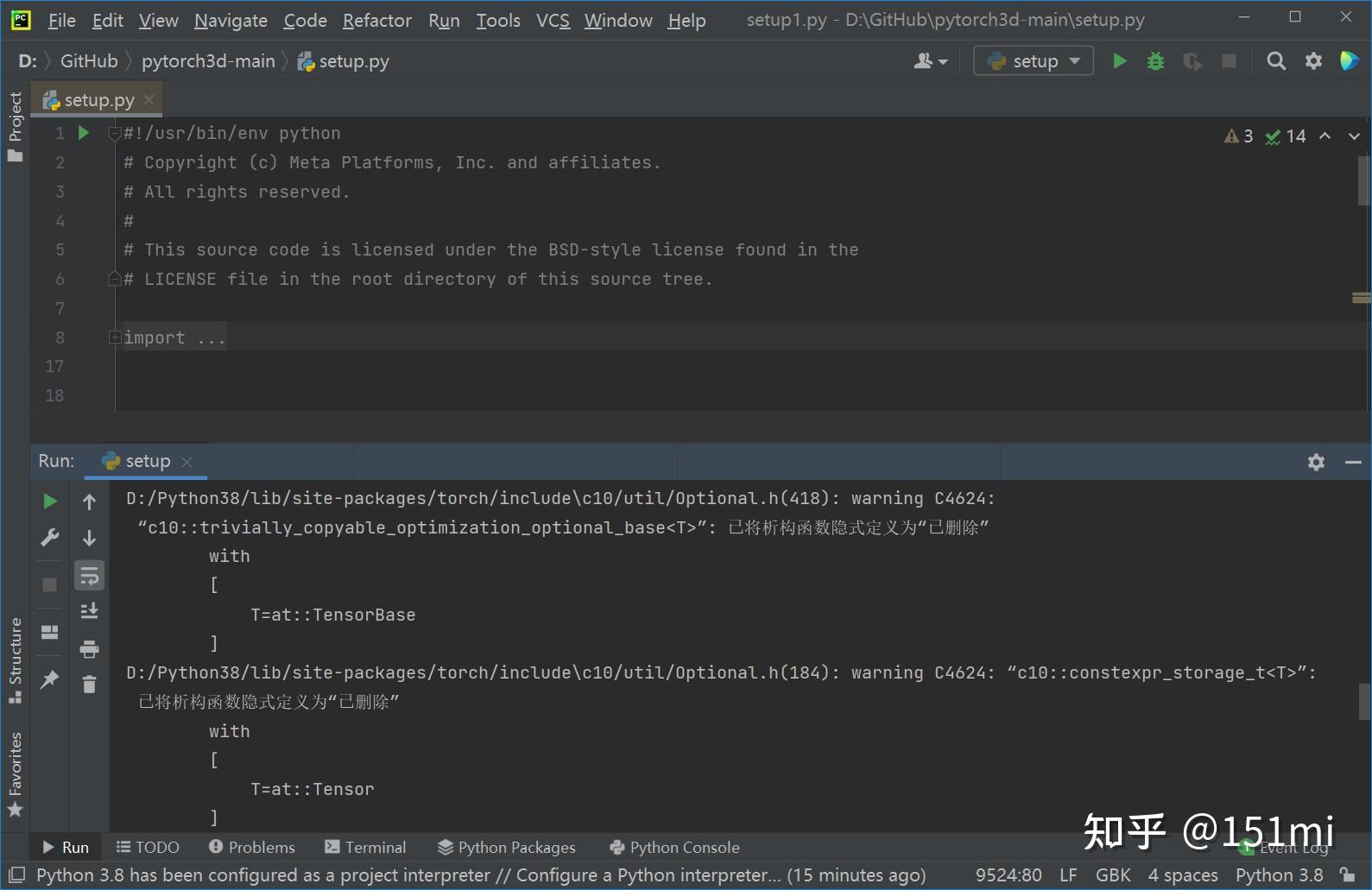 windows10 安装 pytorch3D - 知乎