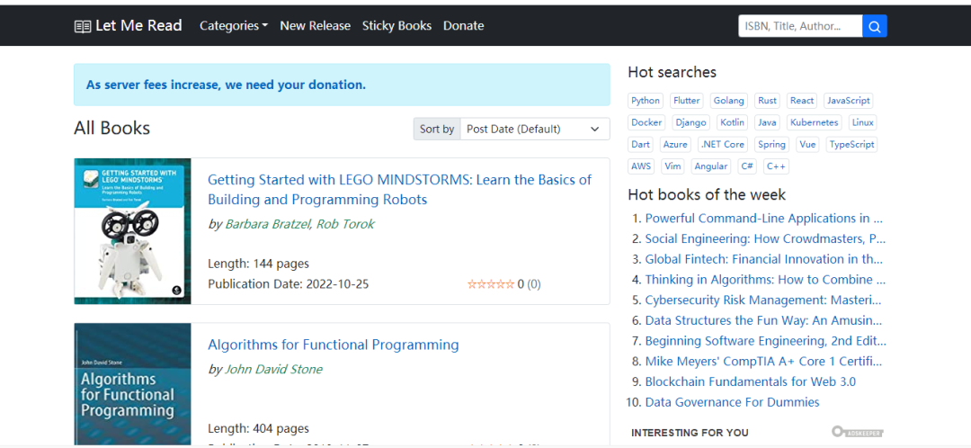 网站分享：7个非常好用的电子书网站 - 知乎