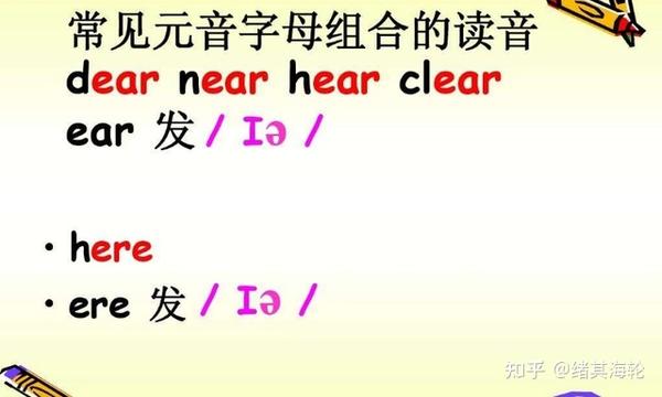 字母组合ear的发音规律。 - 知乎