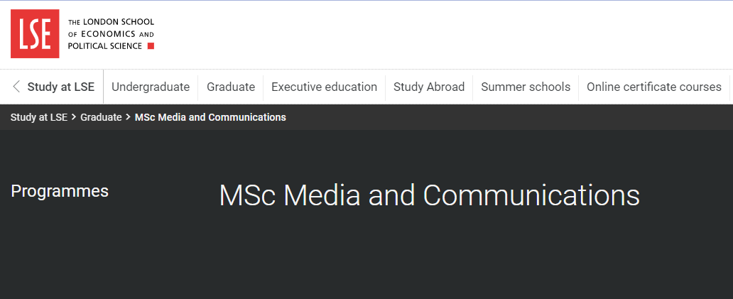 三大世界排名 传媒学科Top10都有谁？LSE又霸榜了！ - 知乎