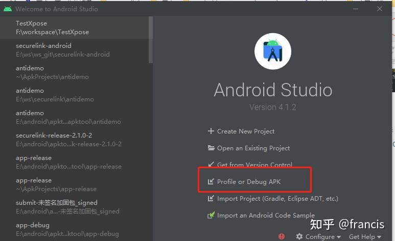 Android Studio 动态调试apk - 知乎