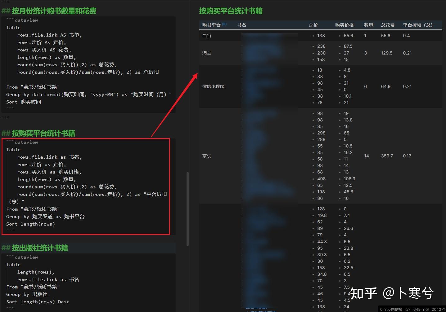 Obsidian+Dataview：私人图书馆解决方案——书籍管理和知识系统 - 知乎