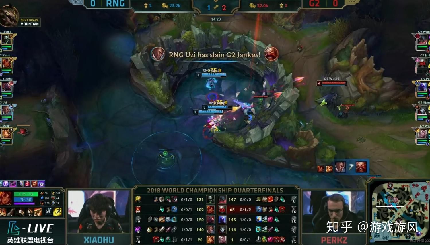 LOL：RNG运营吊打G2拿下首胜，永远不亏解说姿态再次上线！ - 知乎