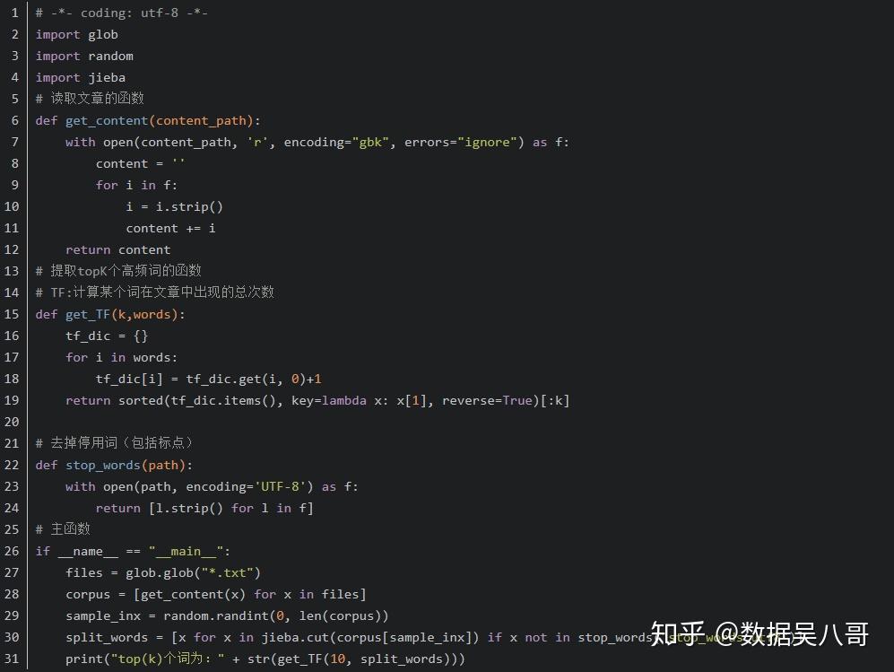 jieba分词器（应用及字典的补充）及文档高频词提取实战 - 知乎