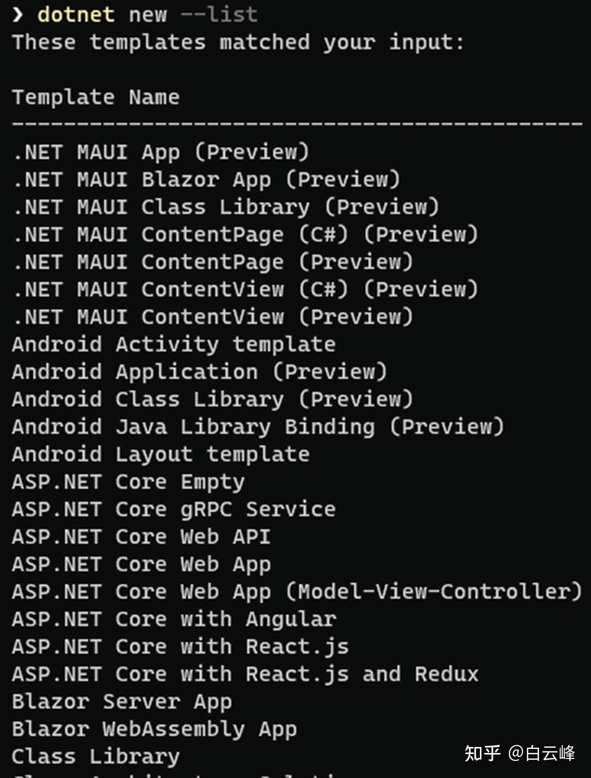 .NET 6 :命令行接口 (1) - 知乎
