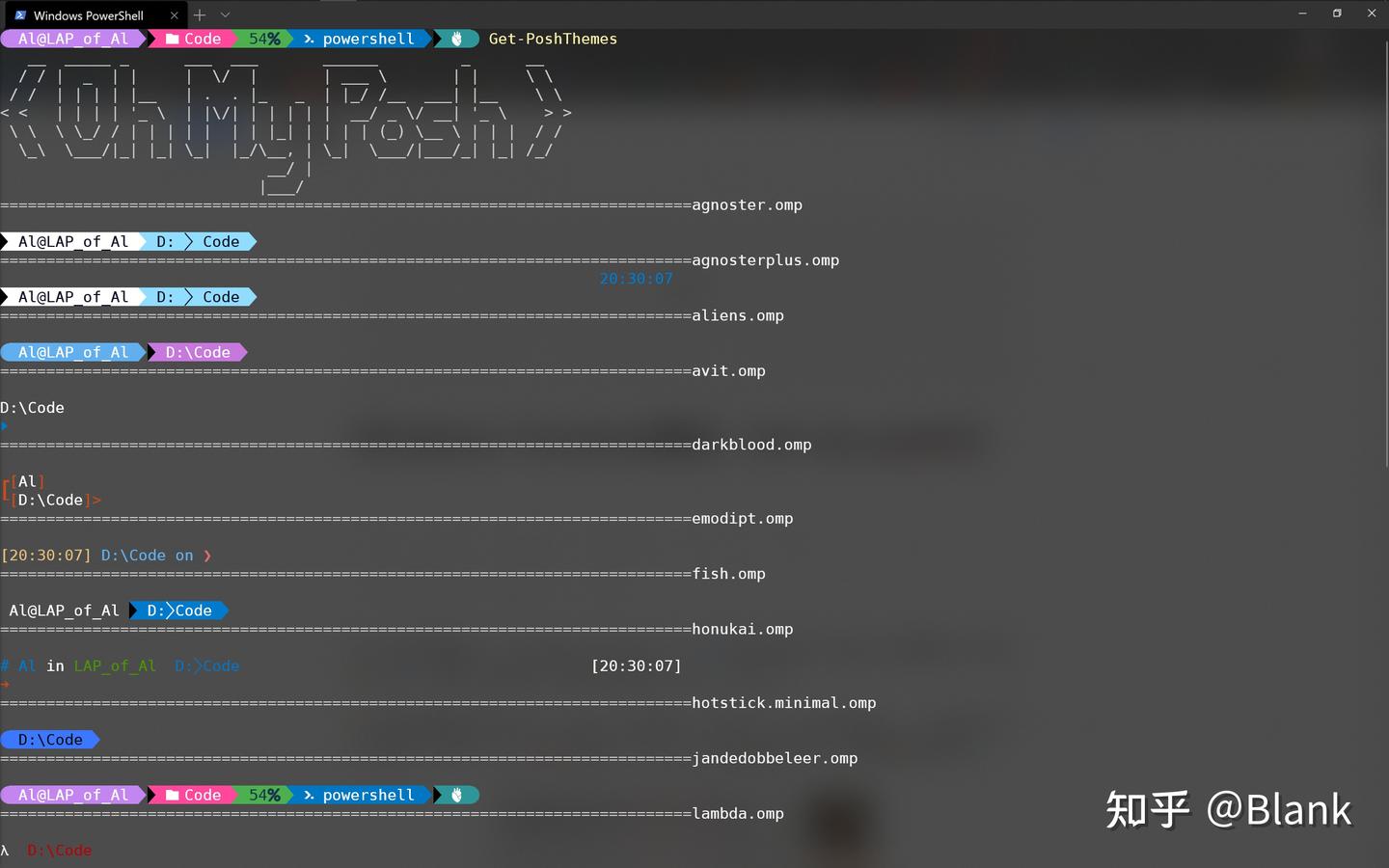 Windows Terminal美化（oh-my-posh3） - 知乎