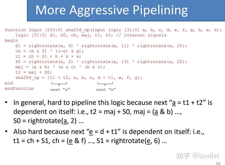 快速入门数字芯片设计，UCSD ECE111（七）enum枚举类型&优化SHA256哈希算法 - 知乎