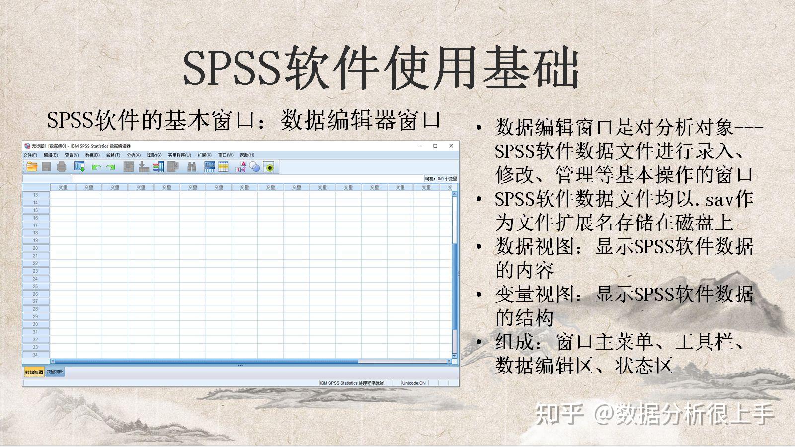 SPSS数据分析教程 | 第一章：SPSS软件基础操作与数据分析流程 - 知乎