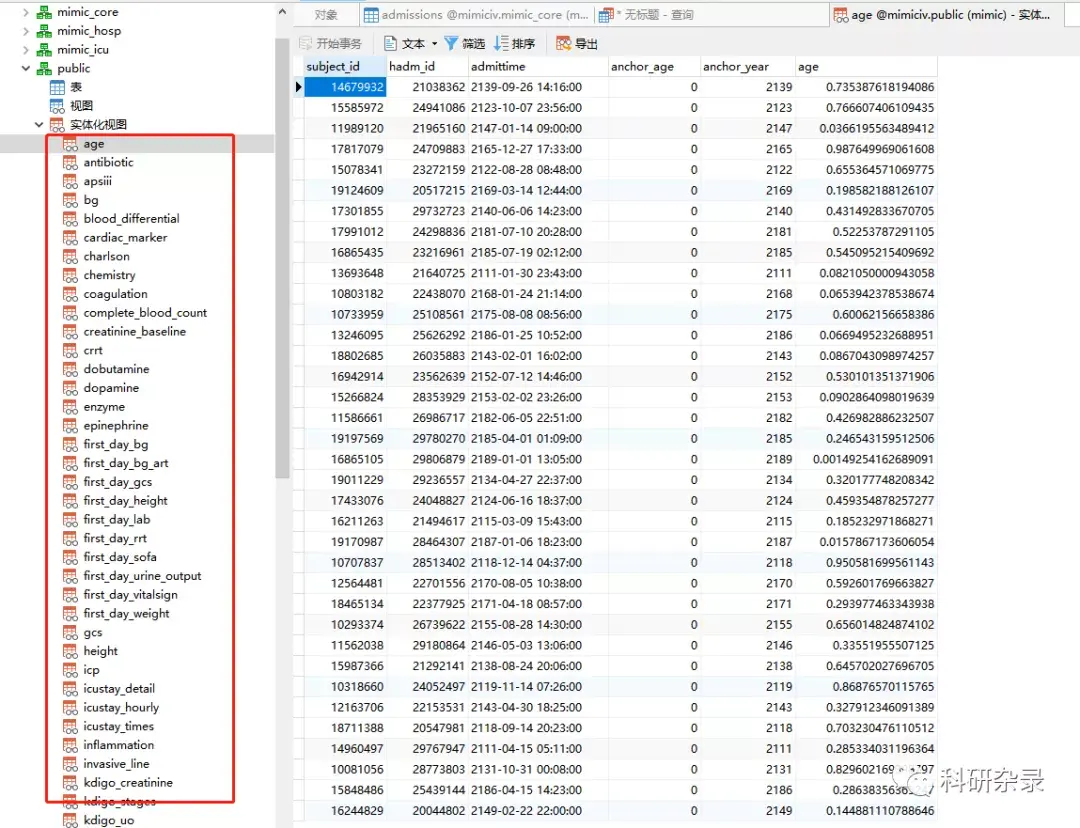 MIMIC-IV数据库视图一键配置 - 知乎
