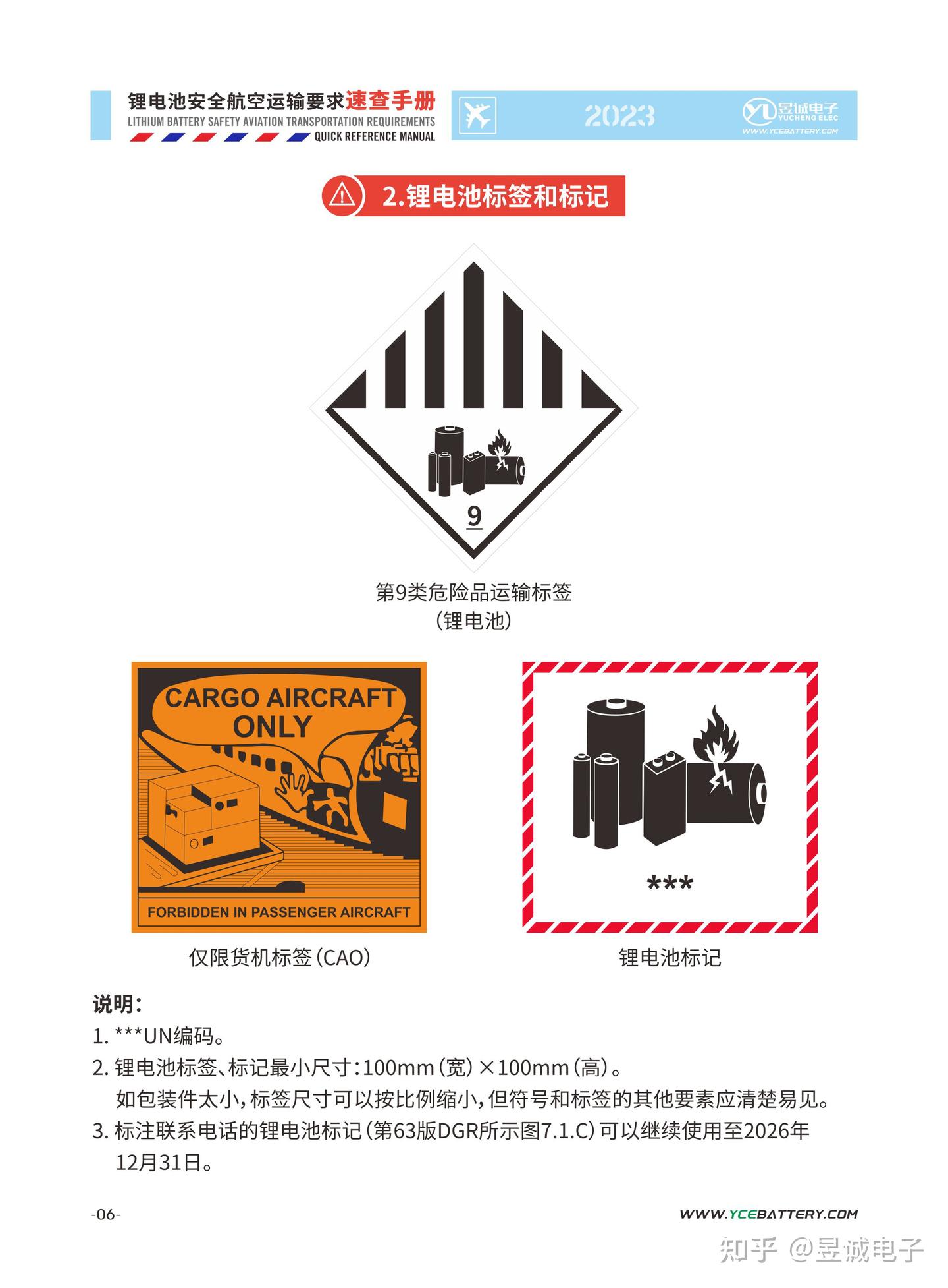 分享丨2023版锂电池安全航空运输要求速查手册 - 知乎