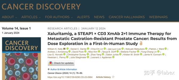 《CancerDiscovery》前列腺癌的新免疫疗法，首次人体研究 - 知乎