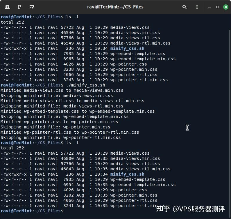 如何使用Linux命令行压缩CSS和JS文件 - 知乎