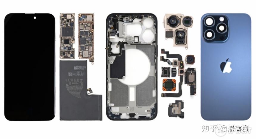 拆解iPhone 15 Pro Max：内部细节及元器件大曝光！ - 知乎