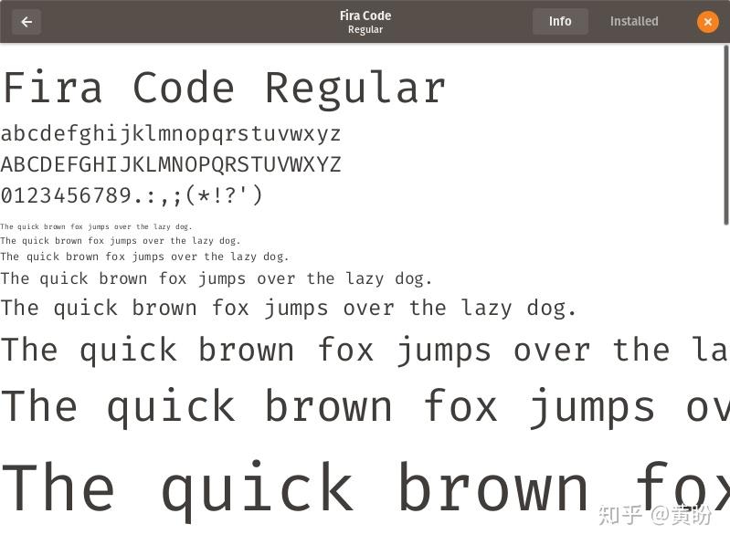Fira Code —— 专为编程而生的字体 - 知乎