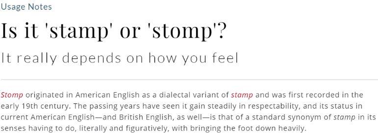 [第269次听写]你能区分stomp和stamp吗？ - 知乎