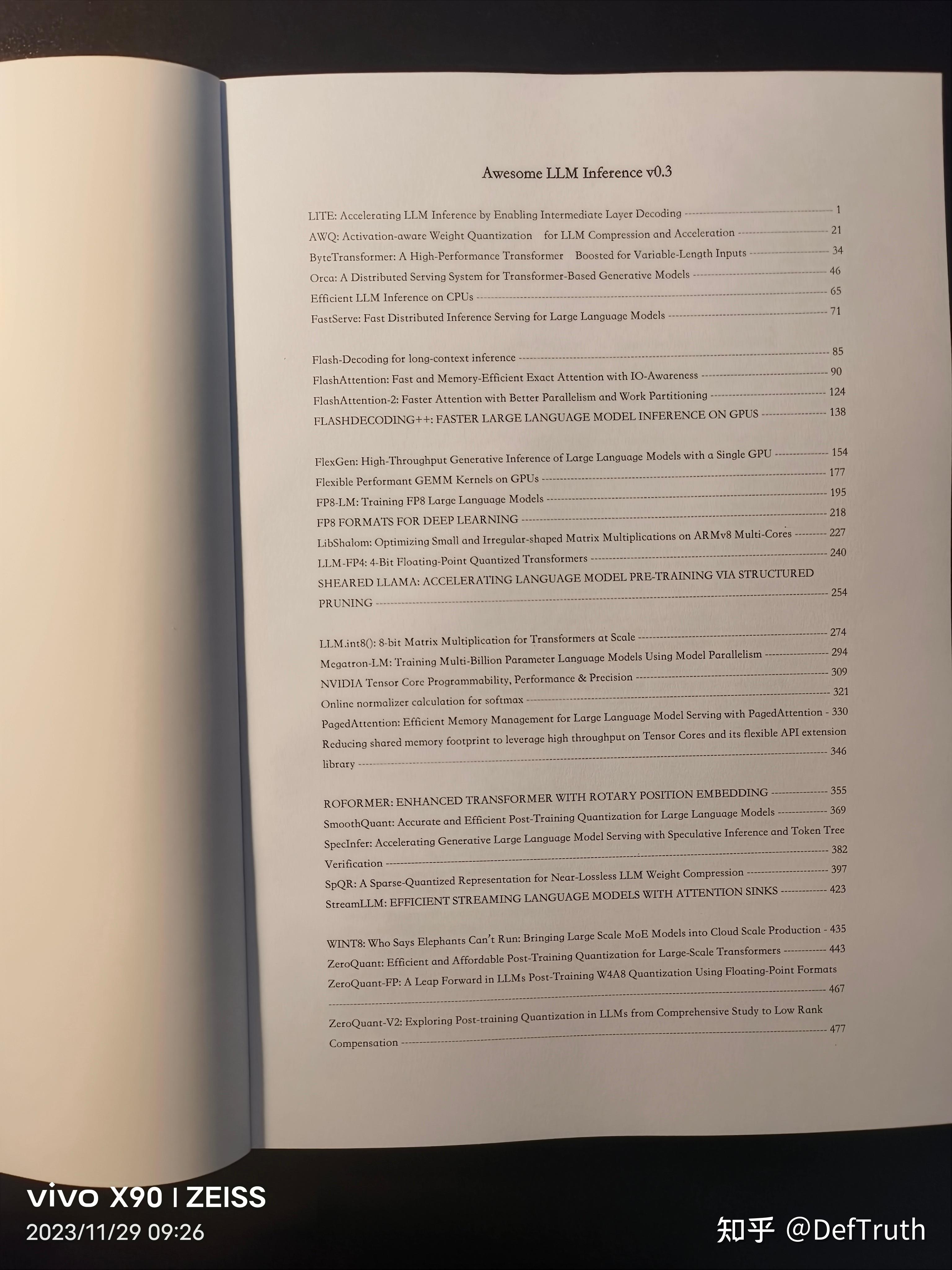 [Awesome-LLM-Inference]🔥第三期：30篇，LLM推理论文集-500页PDF💡 - 知乎