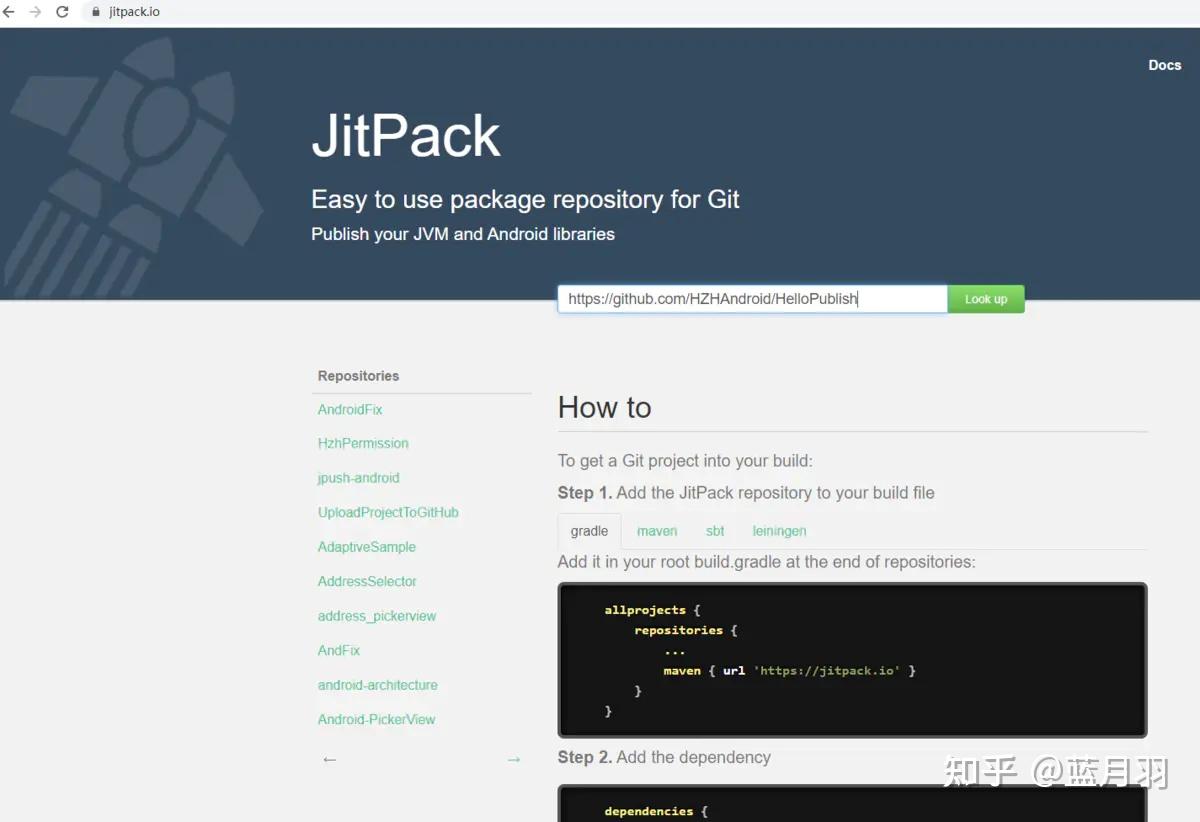 Android-发布自己写的库到 Jitpack - 知乎