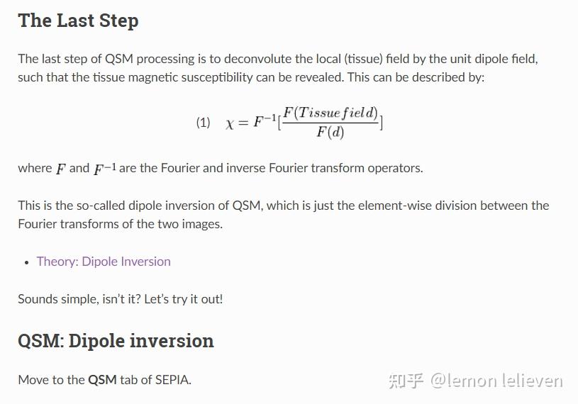 磁化率定量分析（QSM） - 知乎