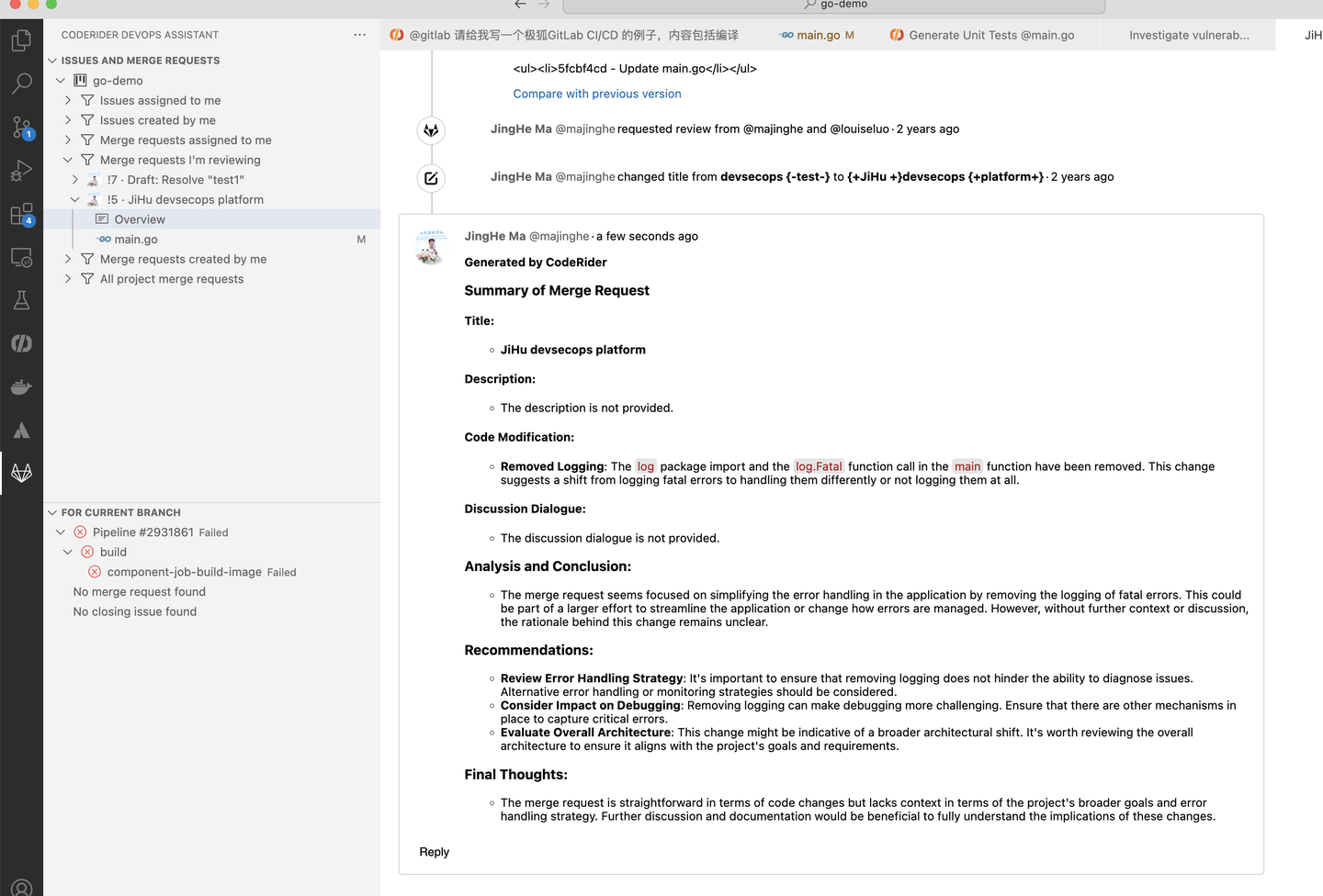 如何在 VSCode 中使用驭码CodeRider 进行 AI 编程？ - 知乎