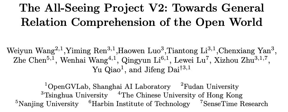 The All-Seeing Project: 面向开放世界的全景物体感知和通用关系理解 - 知乎