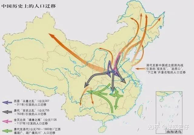 中国人口迁徙简史 知乎