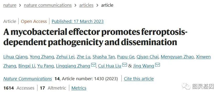 Nat Comm | 中科院美女科学家团队发现病原体诱导宿主细胞铁死亡机制 - 知乎