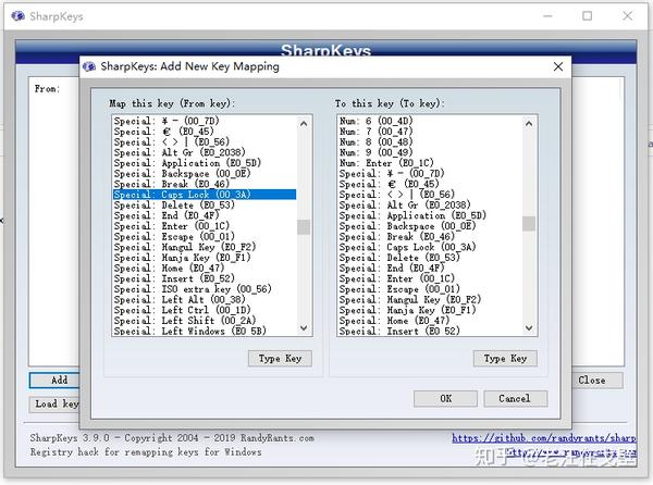 windows 下修改键位映射的开源小工具 sharpkeys - 知乎