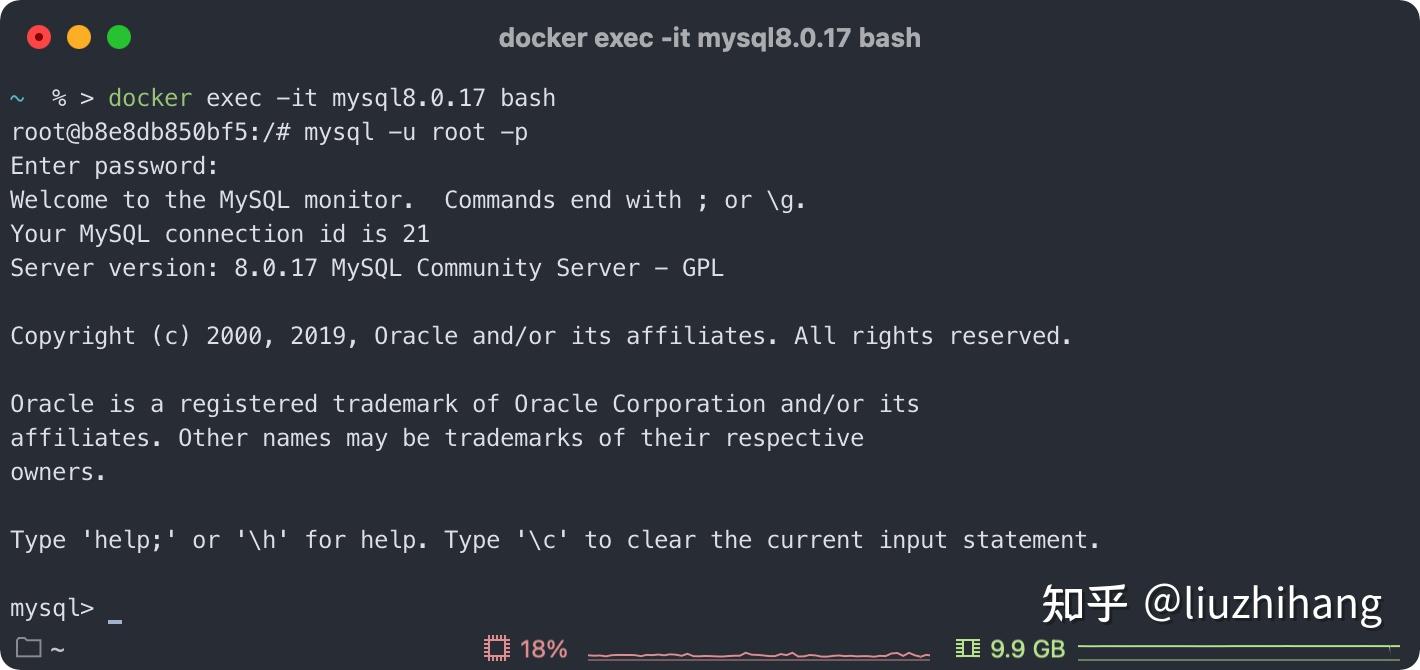 使用 Docker 安装并连接 Mysql 知乎