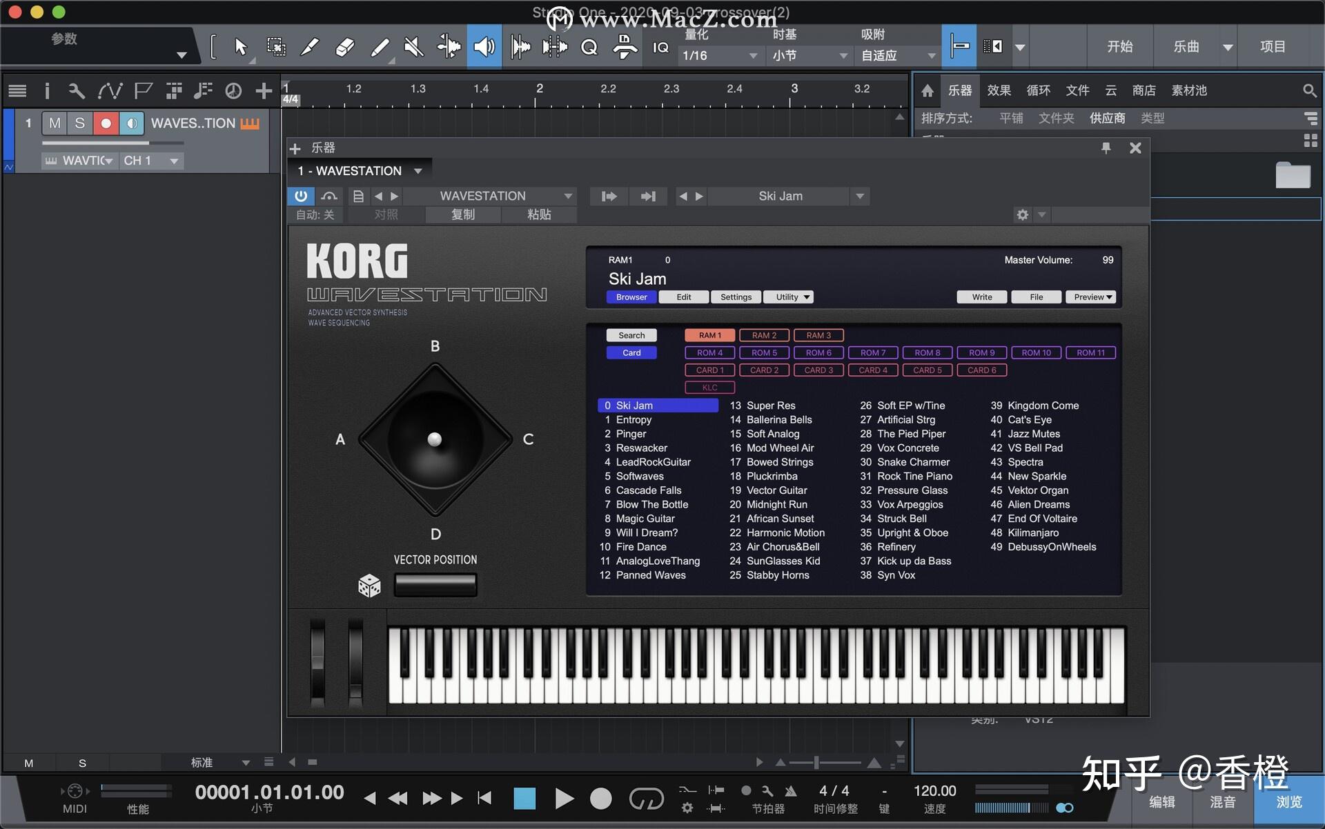 KORG WAVESTATION (先进矢量合成系统的合成器) - 知乎