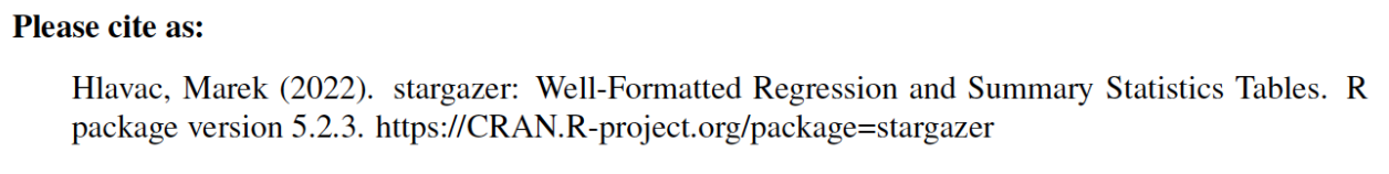 在R中用stargazer输出数据和回归模型到体面规范的三线表 - 知乎