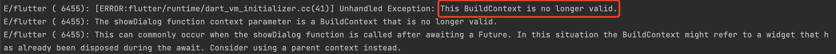 关于BuildContext的警告：Don't use 'BuildContext's across async gaps - 知乎