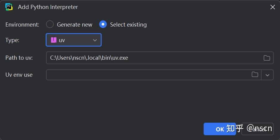 Pycharm配置uv解释器 - 知乎