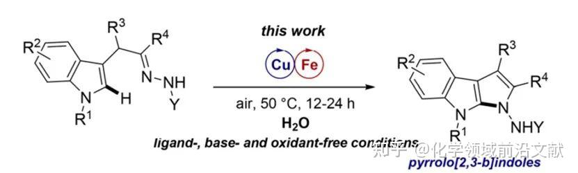 Green Chem.：首例Cu/Fe催化分子内C(sp²)–H胺化合成吡咯并[2,3-b]吲哚 - 知乎