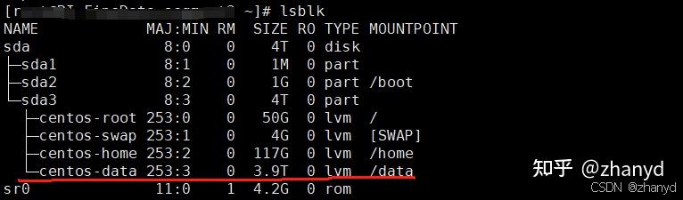 CentOS7 GPT格式磁盘扩容，亲测有效~ - 知乎